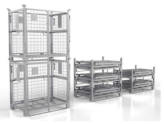 Retail Folding Stillage with Double Doors | Equipment Warehouse Pty Ltd