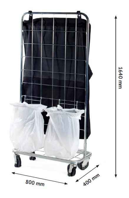 Retail Store Waste Tidy Trolley | Equipment Warehouse Pty Ltd