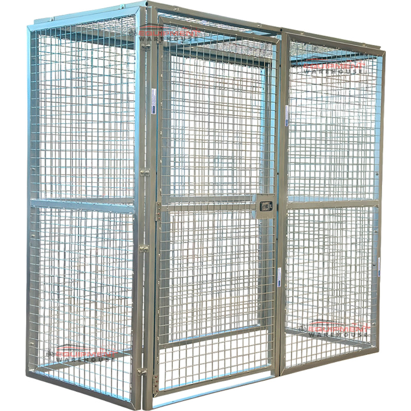Wire Mesh Storage Cage Large With Back | Equipment Warehouse Pty Ltd